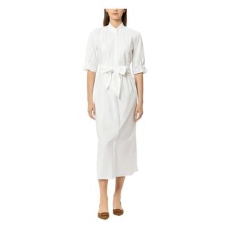 Luisa Cerano Femme, Robes, Blanc, Taille: 42 FR Robe Chemise en Coton