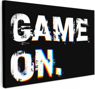 MuchoWow © Leinwand Bilder Groß 120x80 cm XXL Wanddeko Wohnzimmer Aesthetic Room Decor Deko Zimmer Wandbilder Modern Fotogeschenke Gaming - Spiel - Sprüche