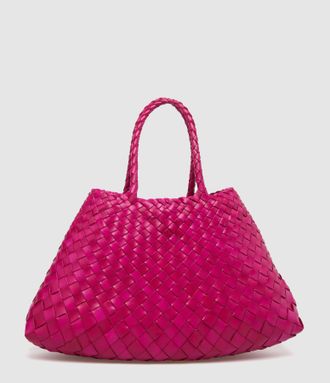 Dragon Diffusion Sac Santa Croce Small Cuir Fushia