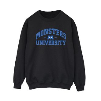 Disney Monsters University Logo-Sweatshirt f&uuml;r Damen/Damen (Schwarz)