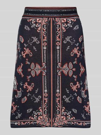 Marc Cain Knielanger Strickrock im Allover-Look