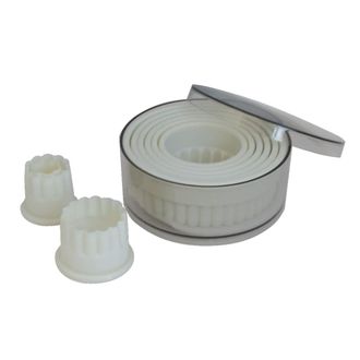 De Buyer DeBuyer Dose Von 9 Ausstechern, Kunststoff, grau, 12 cm