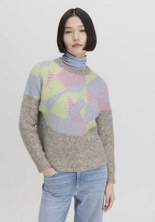 Hessnatur Strickpullover aus reiner Bio-Baumwolle mit Alpaka (1-tlg)