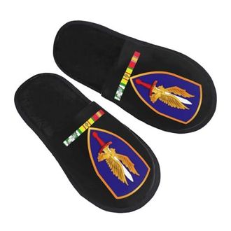 Generic Pantoufle Maison 1Re Brigade DAviation Vietnam W Svc Chaudes Pantoufles Antid&eacute;rapantes Chaussons Maison Confortable Hiver Chaussures Chaudes Pour Voya