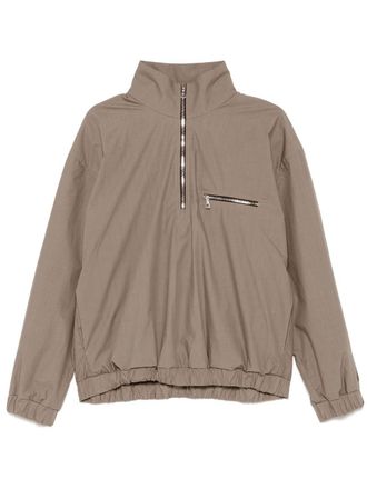 Rier coupe-vent &agrave; effet cir&eacute; - Gris