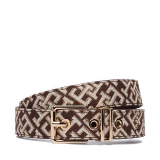 Tommy Hilfiger G&uuml;rtel Tommy Hilfiger Th Square 2.5 Jacquard AW0AW18894 Braun