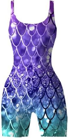 Generic Maillot De Bain Femme &eacute;l&eacute;gant imprim&eacute; 3D &eacute;cailles mod&egrave;le d&eacute;bardeur Tendance