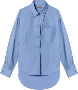 Balenciaga Hemden mit abgerundetem Saum - - Blouses & Shirts - Damen - Blau - S
