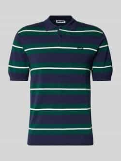 Review Slim Fit Poloshirt aus Viskose-Mix