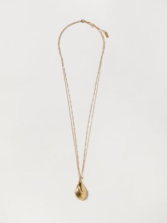 Chlo&eacute; Collier en laiton dor&eacute; avec pendentif coulissant et logo grav&eacute;