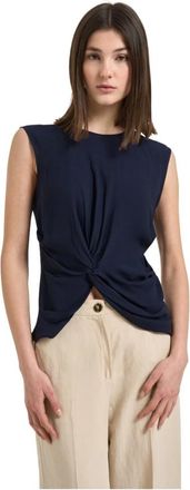 Liviana Conti Femme, Blouses et Chemises, Bleu, Taille: 42 FR Aglaia Blouse