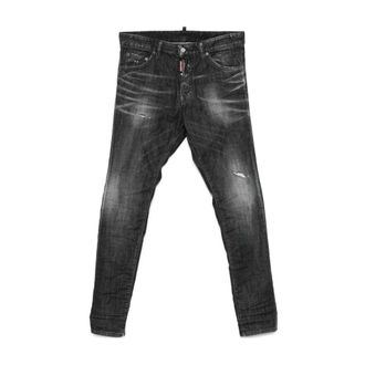 Dsquared2 Schwarze Stylische Hose - - Jeans - Herren - Schwarzk - XS