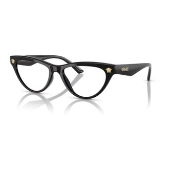 Versace unisex, Accessoires, Noir, Taille: 52 MM Montures Lunettes Noir Or Logo