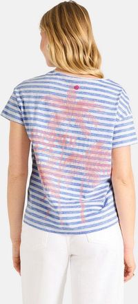 Lieblingsst&uuml;ck T-Shirt DollyL mit R&uuml;ckenprint, V-Ausschnitt, gestreift