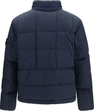 Stone Island Quilted Goose Down Down Jacket - Navy
