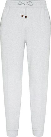 Brunello Cucinelli pantalon de jogging &agrave; lien de resserrage - Gris