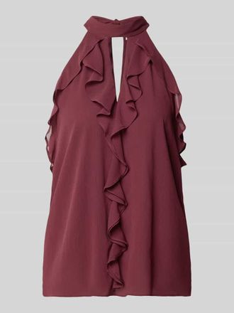 Vera Mont Top mit Volants und Neckholder