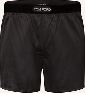 Tom Ford Boxershorts Aus Seide braun