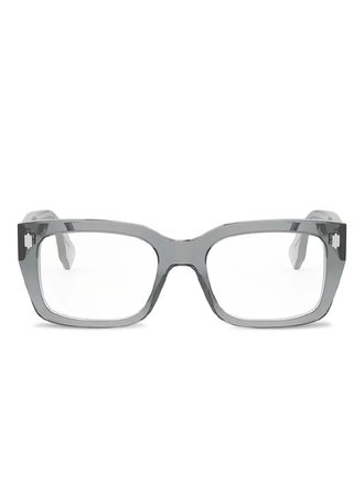 Fendi lunettes de vue à monture carrée - Gris