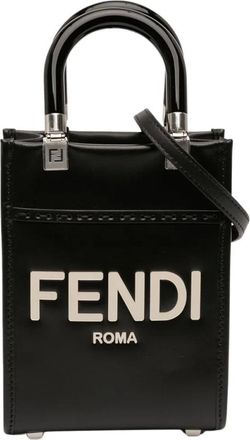 Fendi Pre-owned Sac Bo&icirc;te Vertical - Femme - Pre-owned - Noir - Taille: ONE Size