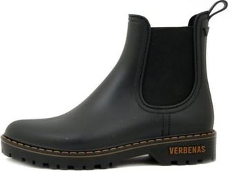 OSVALDO PERICOLI Bottines de pluie pour femme en caoutchouc noir, talon bas, VERBENAS - GAUDINE, Noir, 37 EU