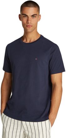 Tommy Hilfiger Herren T-Shirts Kurzarm Essential Regular Fit Rundhalsausschnitt, Blau (Desert Sky), XXL