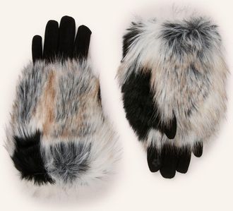 Loevenich Loevenich Handschuhe Mit Kunstfell weiss