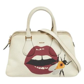 Bally Sac &agrave; main en cuir Pre-owned - Femme - Pre-owned - Blanc - Taille: ONE Size