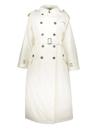 Herno trench matelass&eacute; &agrave; boutonni&egrave;re crois&eacute;e - Blanc