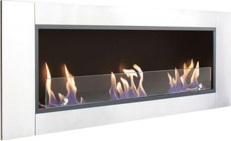 Purline Purline - Bodenstehender Ethanol-Kamin, vertieftes Design, gro&szlig;e Abmessungen und 3 Brenner