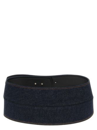Sportmax Denim Maxi Belt - Navy