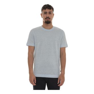 HUGO BOSS T-shirt col rond H-Thompson-235 - Homme - Tops - Bleu - Taille: XL