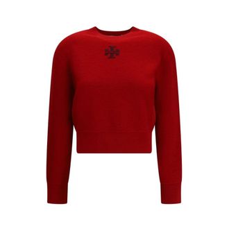 Tory Burch Multicolor Wool SweaT-shirt - Femme - Sweatshirts et sweats &agrave; capuche - Rouge - Taille: 38 FR