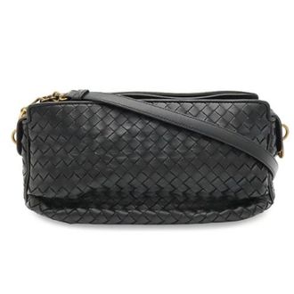 Bottega Veneta Pre-owned Leder Schultertasche - - Pre-owned - Damen - Schwarzk - ONE SIZE
