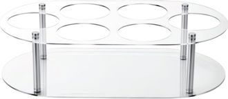 Generic Organizer des Tumblerhalters - 6 -Slot -Lagerregal, bestehend aus dauerhaftem Kunststoff | Raumsparendes Design perfekt für Zähler und Speisekammer, b