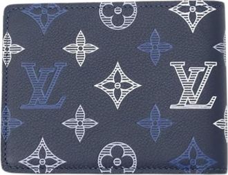 Louis Vuitton Pre-owned Portefeuille Monogram Shadow (bi-pli) - Homme - Pre-owned - Bleu - Taille: ONE Size