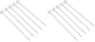 Ninja Edelstahlspie&szlig;e [18cm] f&uuml;r Ninja Foodi Grill & Hei&szlig;luft-Fritteuse AG301EU [4136J301UKE], Silber (Packung mit 2)