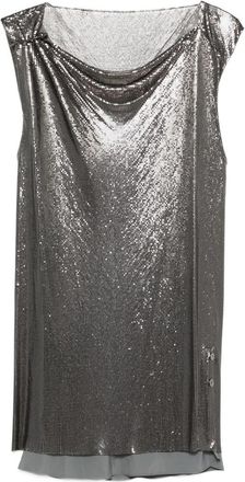 Versace Chainmail Cowl-neck Dress