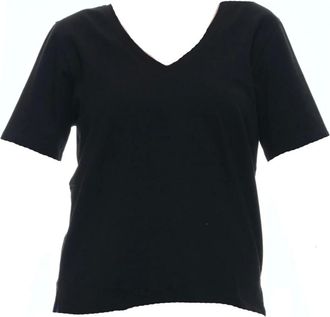 Aragona Femme, Tops, Noir, Taille: 40 FR T-Shirt Col V