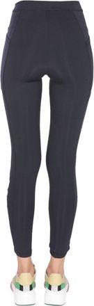 Stella McCartney Logo-Print Scuba Leggings - Blue