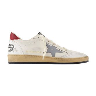 Golden Goose Womens Ball Star Sneakers - Golden Goose Deluxe Brand Leather White Calfskin Shoes
