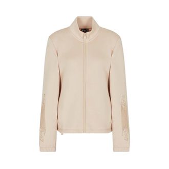 Emporio Armani Emporio Armani Ea7, Femme, Vestes, Beige, Taille: 36 FR Collection de Pulls Élégants