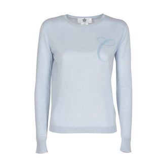 Dee Ocleppo Femme, Pulls, Bleu, Taille: 40 FR ART 004 Crew Neck Sweater