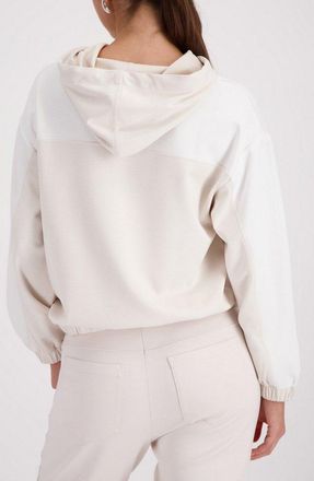 Monari Kapuzensweatshirt Sweatshirt Colorblock + Schmuck Regular fit mit Kapuze