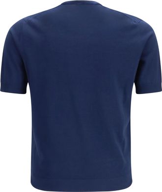 Prada Logo-Embroidered Cotton Crew T-Shirt - Navy