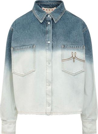 Marni Femme, Blouses et Chemises, Bleu, Taille: 38 FR Camicia