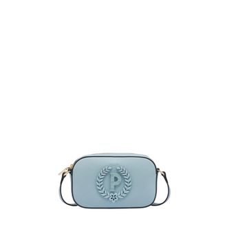 Pollini Umh&auml;ngetasche mit zentralem Logo - - Bags - Damen - Blau - ONE SIZE