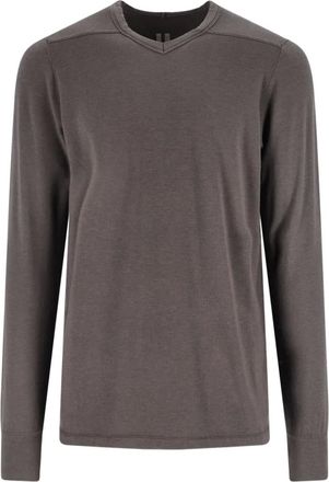 Rick Owens pull à col v - Marron