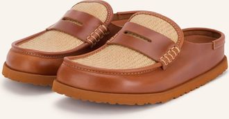Birkenstock 1774 Birkenstock Mules Naples Wrapped Raffia braun