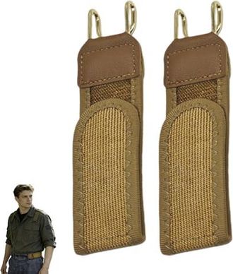 Generic Ceinture &eacute;lastique avec crochet en m&eacute;tal sans boucle - Sangle de taille r&eacute;glable pour homme et femme - Id&eacute;ale pour le travail, les voyages daffaires e